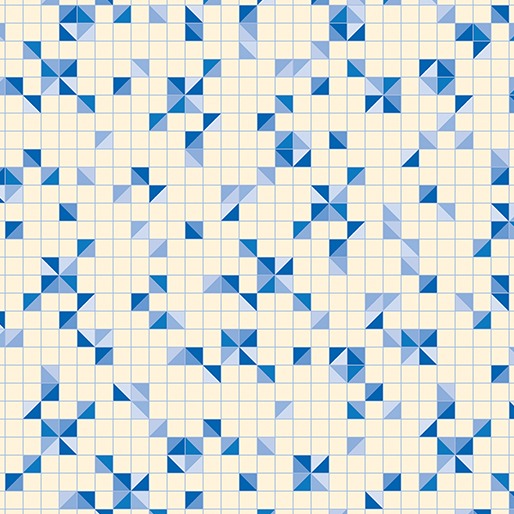 Modern Triangles Sky - Pine Needles Quilt & Sew