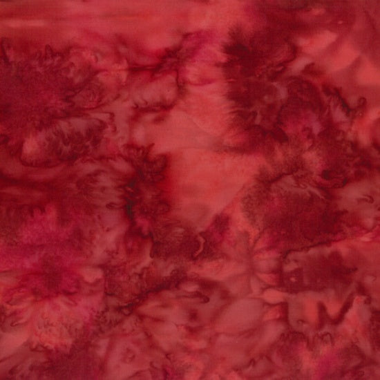 Bali Watercolor Red Velvet - Pine Needles Quilt & Sew