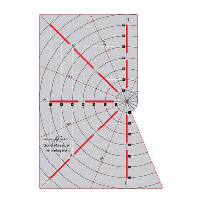 Amanda Murphy 45 Degree Marking Tool - Pine Needles Quilt & Sew