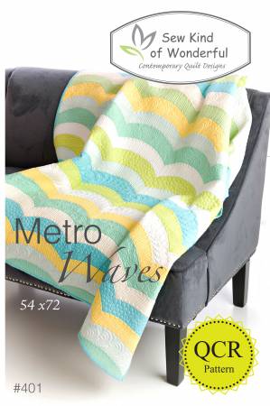 Metro Waves Pattern - Pine Needles Quilt & Sew