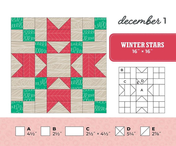Perpetual Block-a-Day Calendar - Pine Needles Quilt & Sew