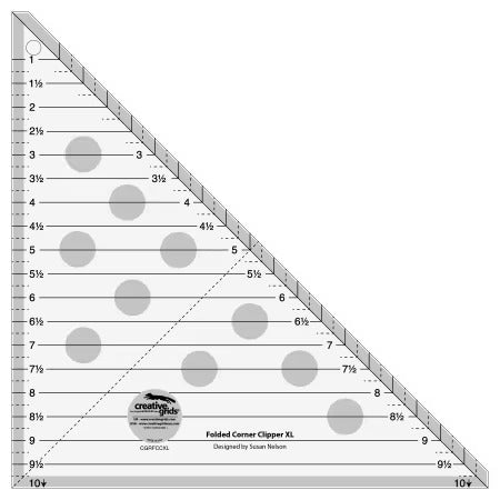 Creative Grids Quilt Ruler Folded Corner Clipper Tool XL - Pine Needles ...