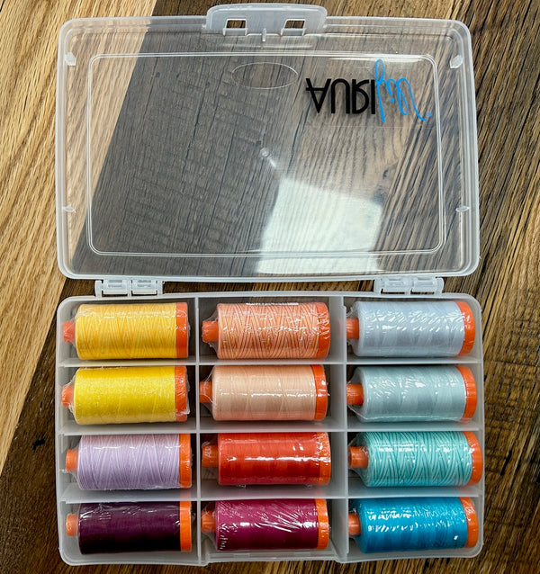 Aurifil Matching Sewing Sewcial Thread Box - Pine Needles Quilt & Sew