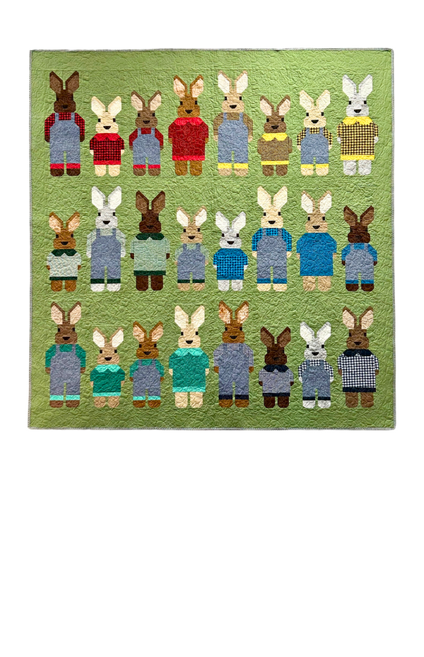 The Bunny Bunch Kit, 73x75, Includes pattern & binding - Pine Needles ...