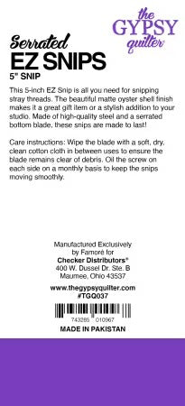 EZ Snip Curved Blade 5in - Pine Needles Quilt & Sew