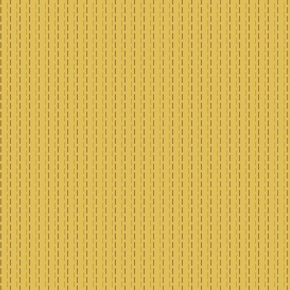 Yellow Stitch Stripe Yarn Dye - Pine Needles Quilt & Sew